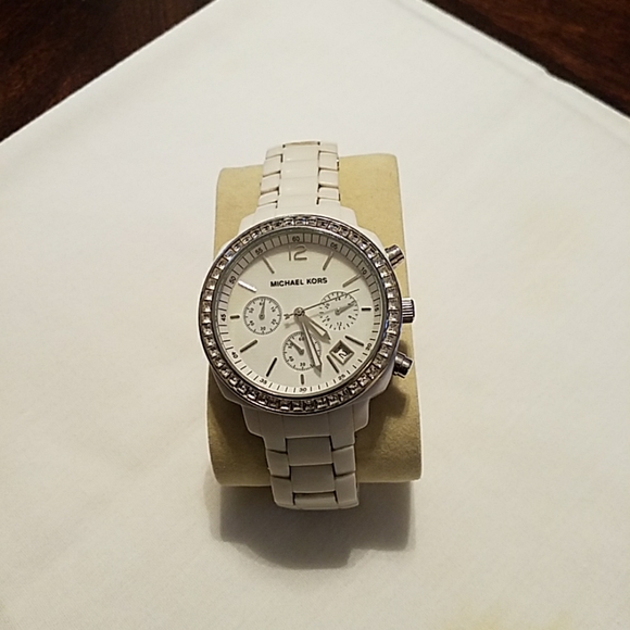 Michael Kors | Accessories | Michael Kors White Watch Model Mk579 ...